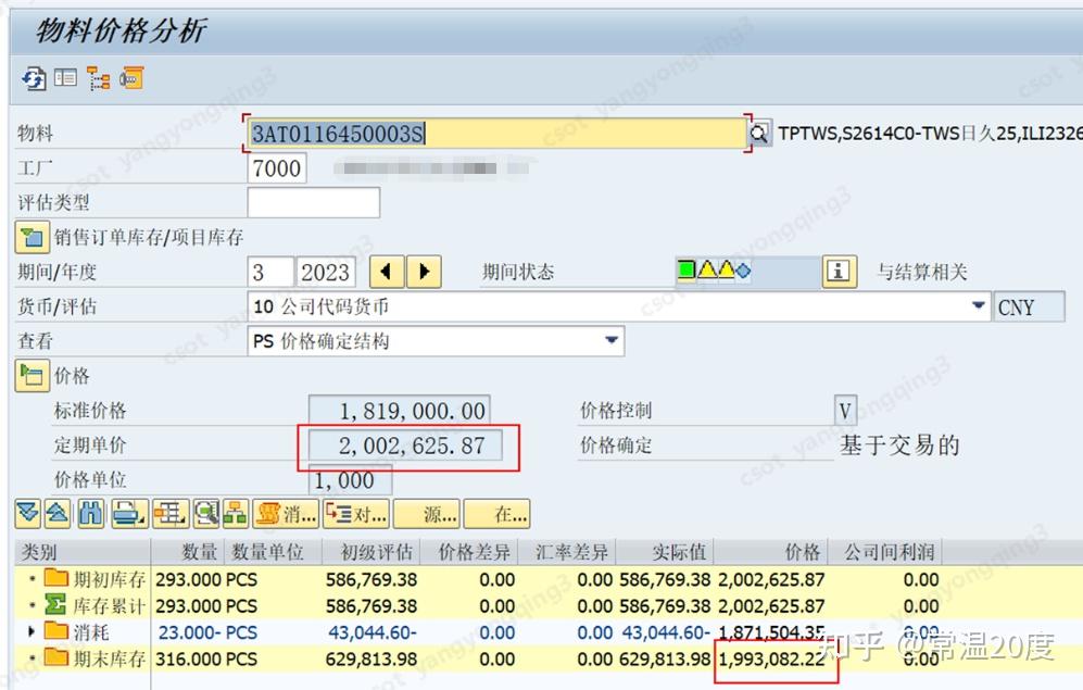 SAP-问题篇-53-CKM3显示周期价格与MM03不一致 - 知乎