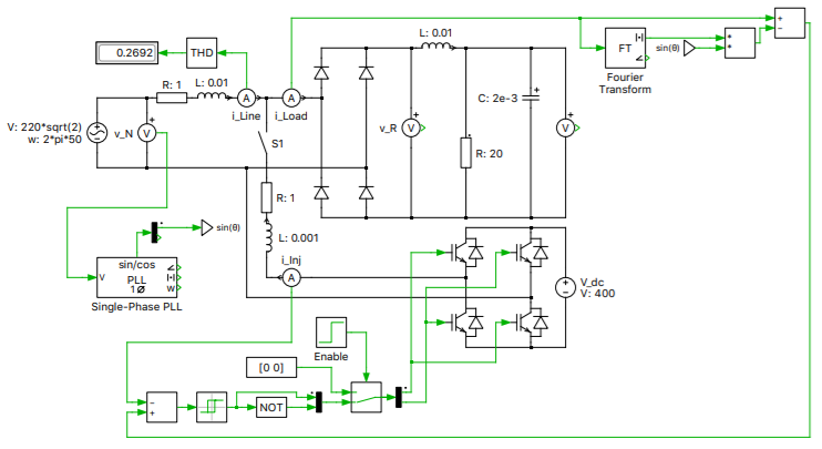 PLECS应用范例（62）: 单相有源滤波器（Single-Phase Active Filter） - 知乎