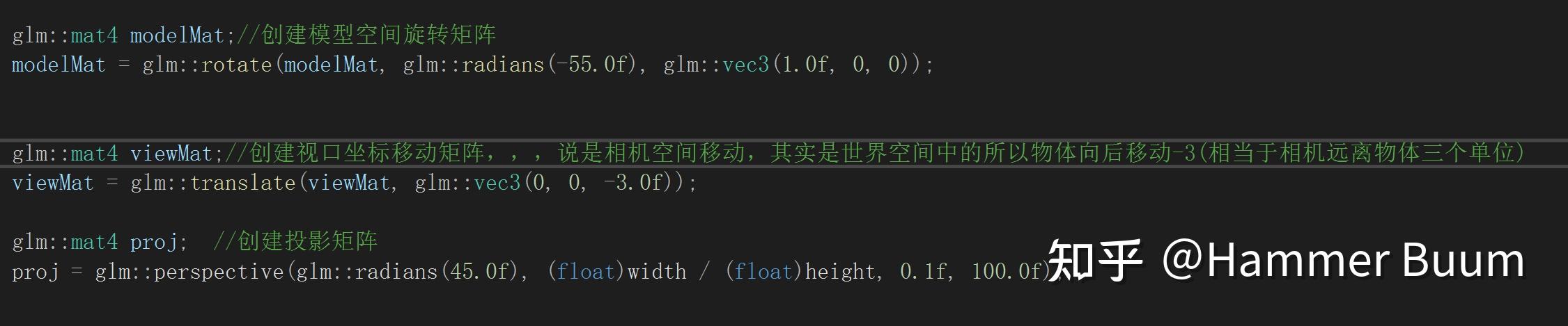 17>>opengl,,学习，引入坐标空间的概念让笑脸箱子向后仰视55度 - 知乎
