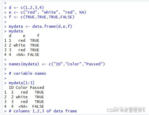 R语言中的dataframe数据、r语言使用中括号 、c函数和中括号 以及符号索引dataframe数据列、dataframe实战 知乎