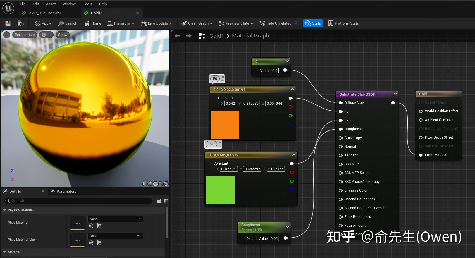 UE5 Substrate 01 基础材质-Slab和材质表面 - 知乎