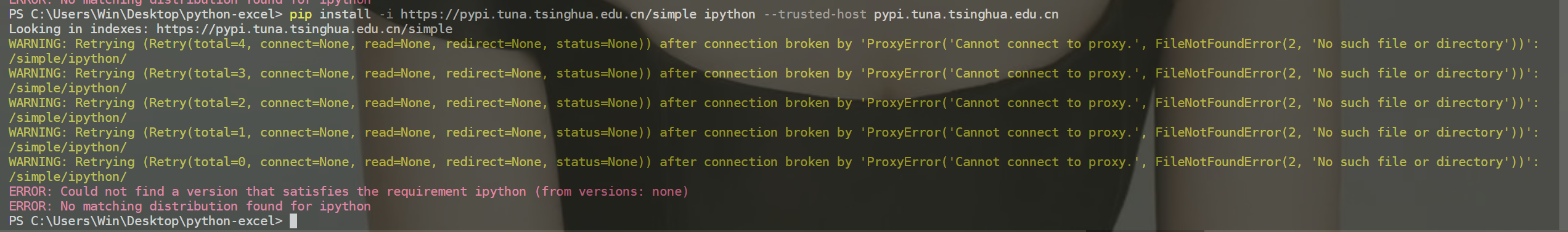 TS：pip安装python库报ssl错误-2023.6.17(已解决) - 知乎