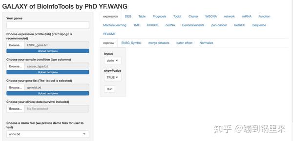 Biowinford 全网最全的生信零代码网页工具--组间比较可视化 - 知乎
