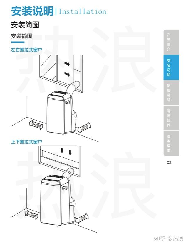 美的KY-35/N1Y-PD3移动空调说明书 1.5匹单冷单风管移动空调 - 知乎