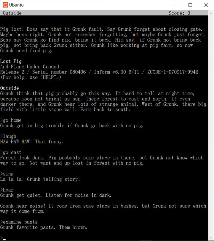 Interactive fiction（文字游戏/互动小说）的鼻祖——Parser-based IF（文本解析式互动小说 ） - 知乎