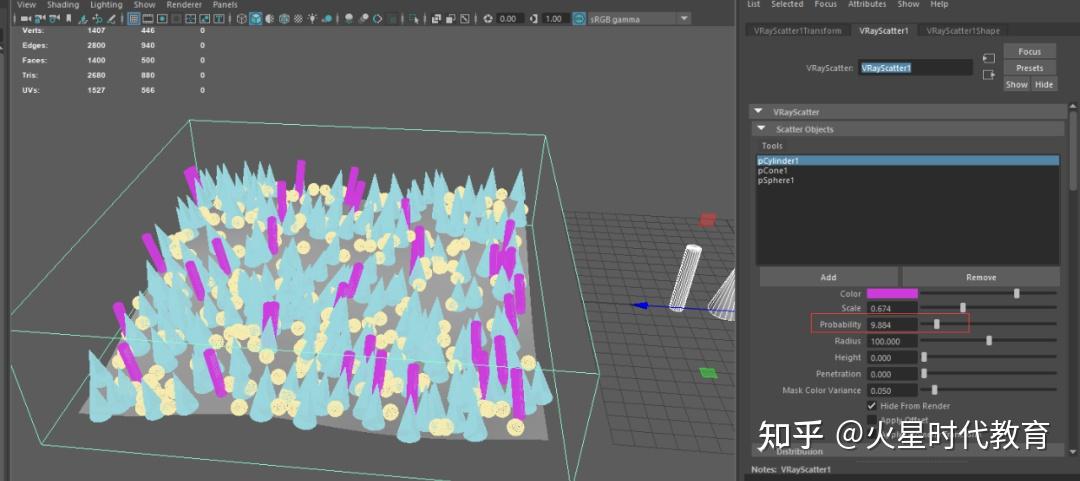 MAYA | VRay Scatter 散布基础 - 知乎