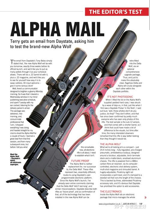 阿尔法狼Daystate Alpha Wolf世界上最先进的电子PCP气枪 - 知乎