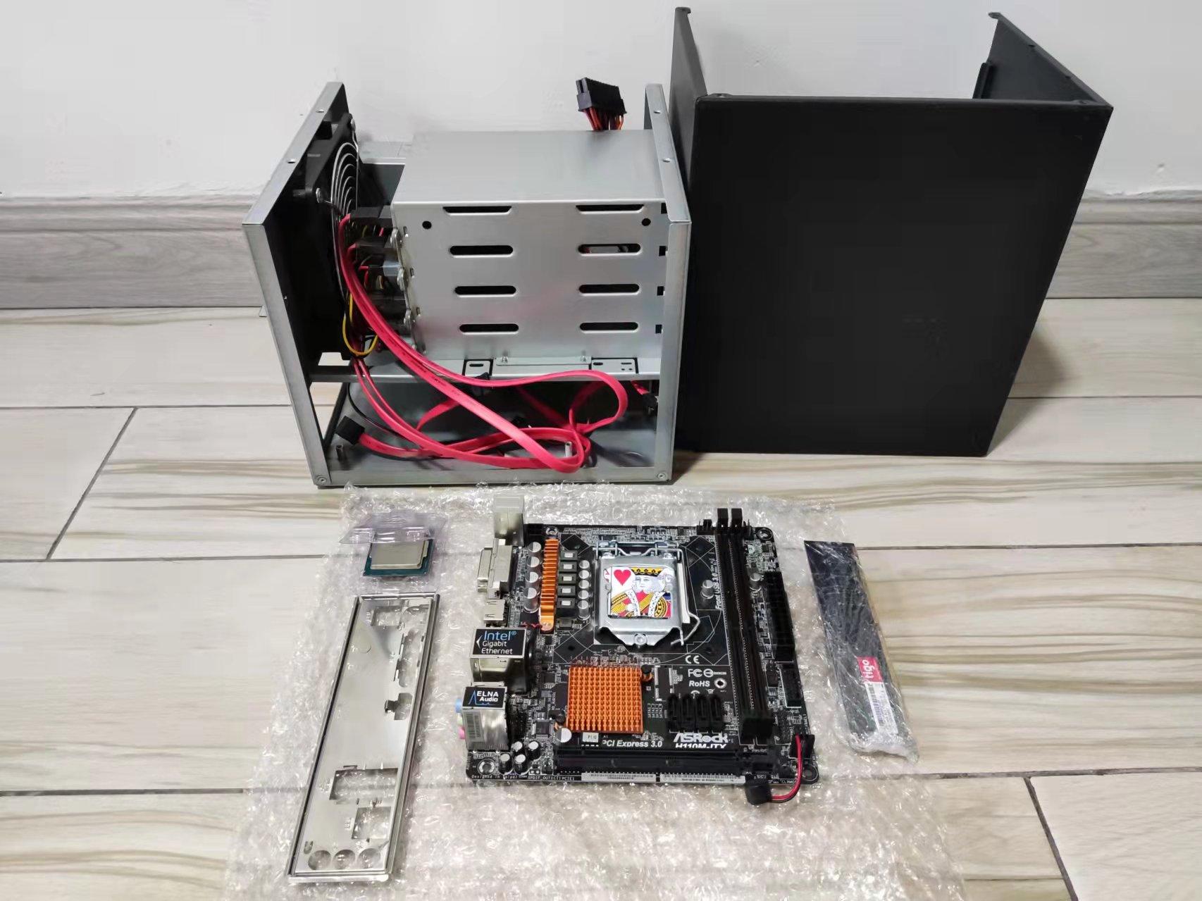 970元蜗牛星际配E3 1235L V5+魔改H110-ITX做群晖NAS - 知乎