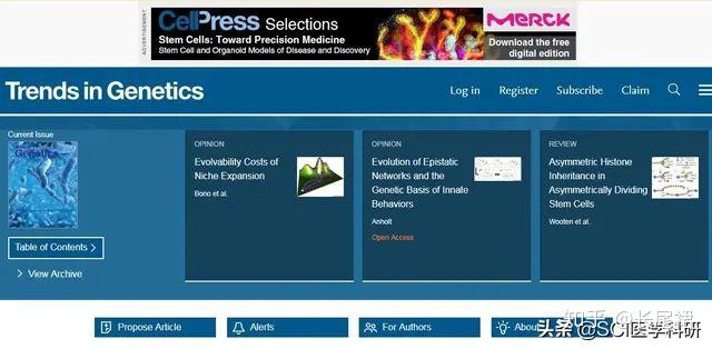 SCI期刊简介——Trends In Genetics - 知乎