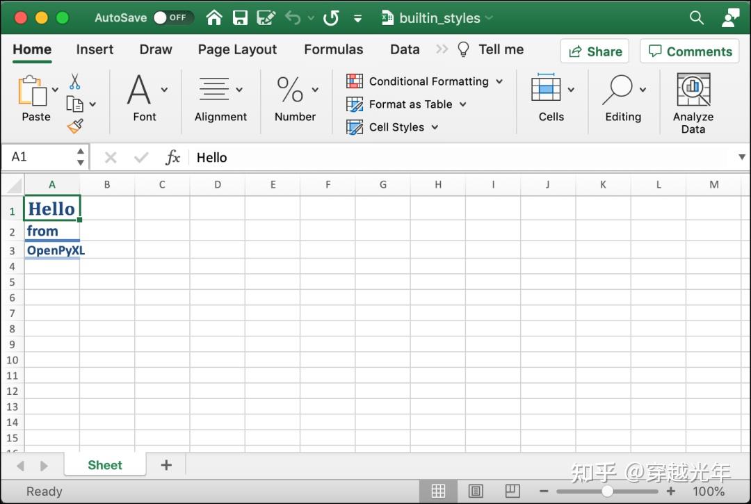 完全解读 OpenPyXL 设置 Excel 单元格样式 - 知乎