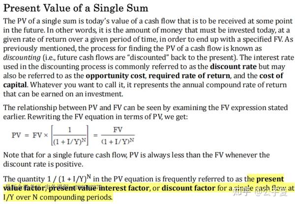 Calculating PV and FV - 知乎