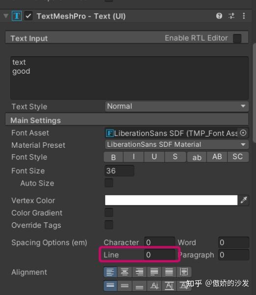 Unity的TextUI，如何调文本的行间距？（Unity2021） - 知乎