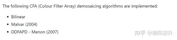 传统demosaic算法实现 - 知乎