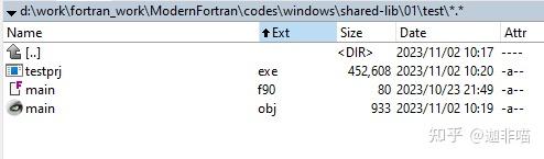 windows11+oneAPI ifort+single subroutine创建并使用Fortran shared lib简单测试 - 知乎