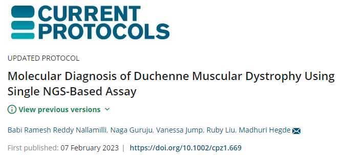 【前沿速递】使用基于 NGS 的单次检测对DMD进行分子诊断 - 知乎