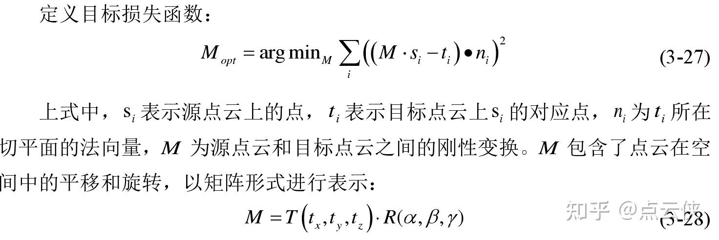 PCL 线性最小二乘优化的点到面的ICP精配准 - 知乎