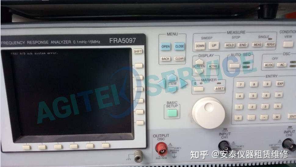 维修频率特性分析仪nf Fra5097开机报错 安泰维修 知乎
