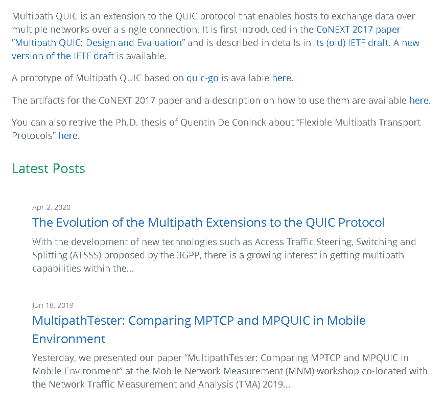 酷站推荐 - multipath-quic.org - Multipath QUIC - 知乎