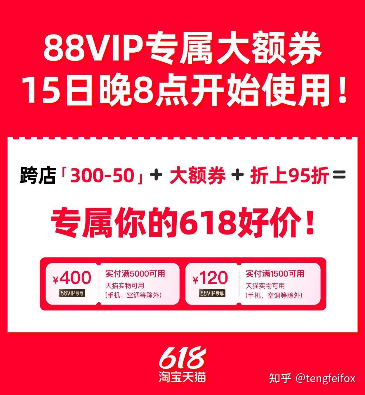 2023年天猫618消费券规则介绍 88VIP积分兑换消费券的时间及领取方法、使用规则介绍（6.15日更新520消费券再次可领） - 知乎