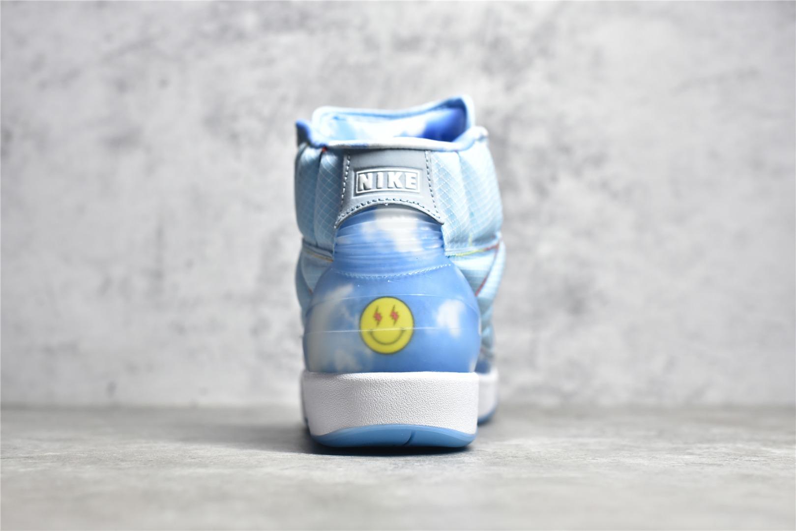 乔丹联名 J Balvin x Air Jordan 2 Retro AJ2 LED 蓝色笑脸灯光高帮篮球鞋 - 知乎