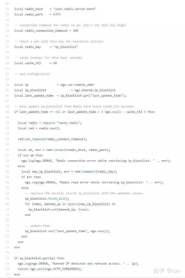 Nginx 通过 Lua Redis 实现动态封禁 Ip 知乎