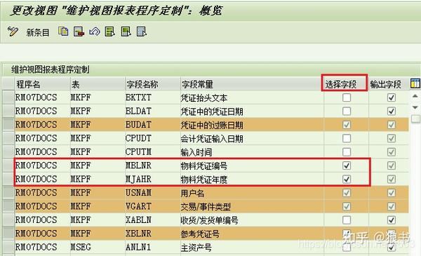 SAP中MB51清单格式配置 - 知乎