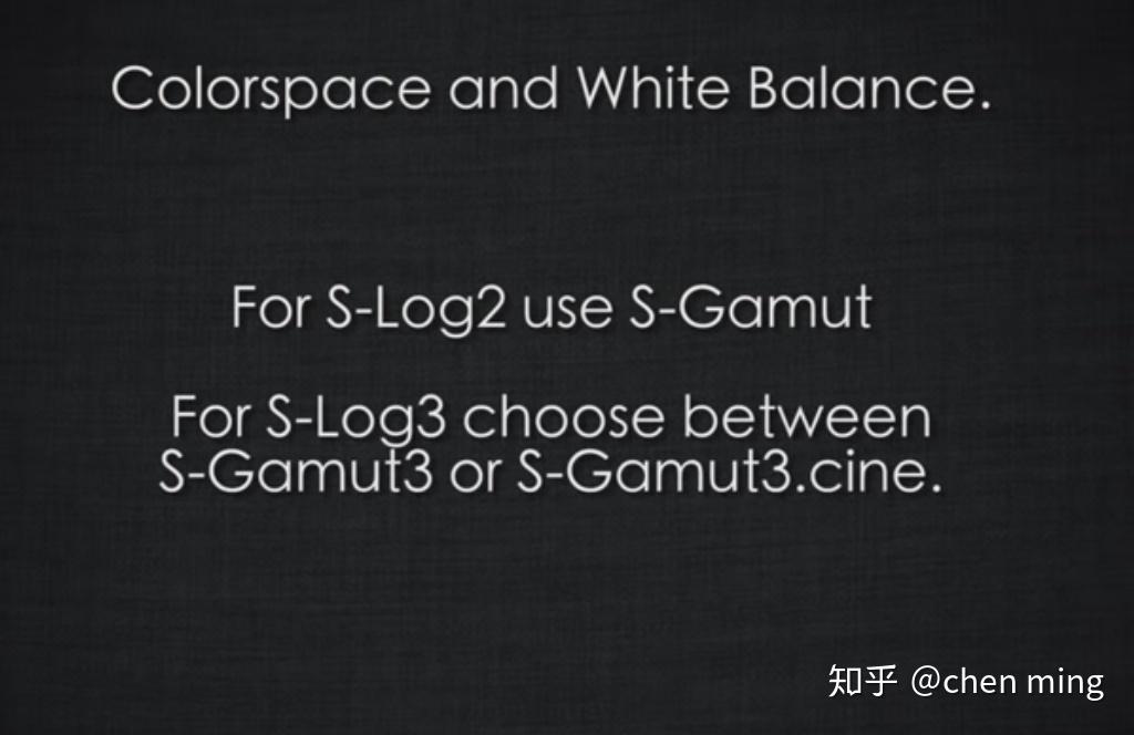 Sony 不同Gamma 以及色彩空间解释 应用场景 曝光指南 - 知乎