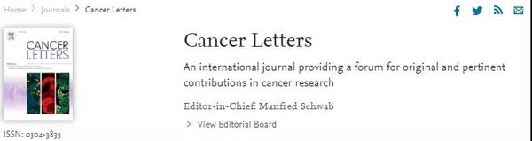 解刊 | 《Cancer Letters》 - 知乎