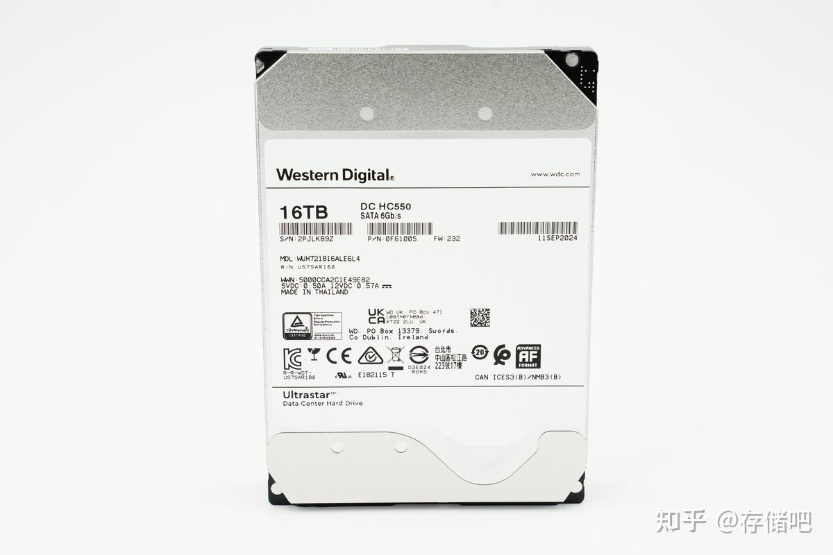 NAS神器？！WD HC550 16TB企业级氮气机械硬盘开箱评测 - 知乎