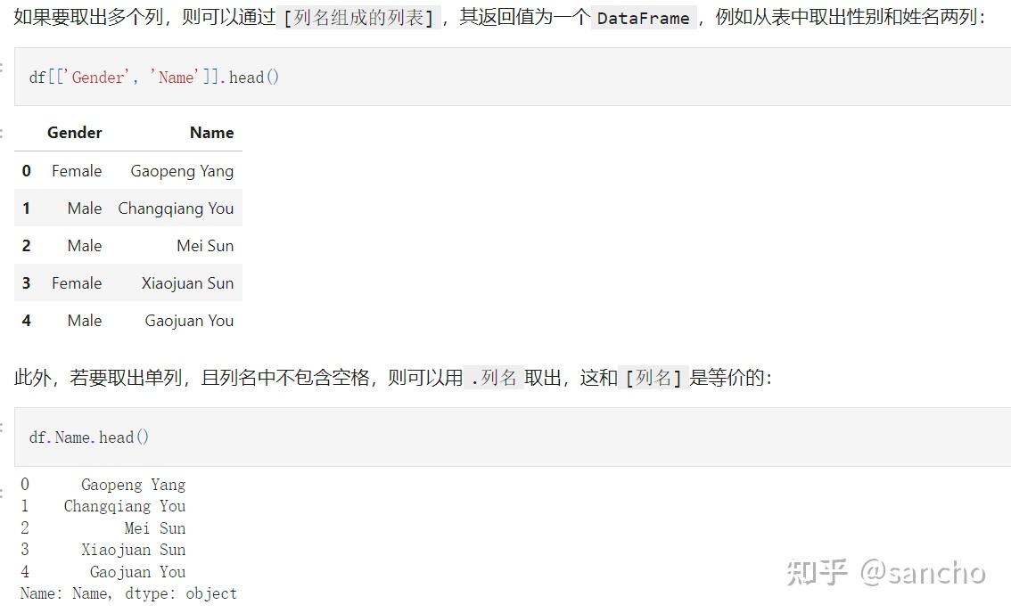 Pandas基础（3索引and切片and抽样and多级索引） 知乎