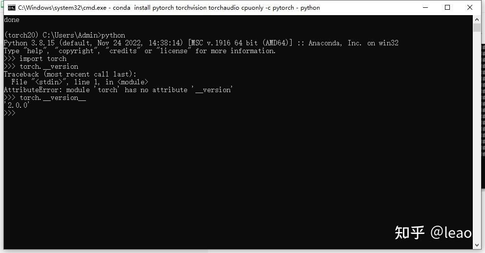 体验PyTorch2.0.0CPU版 - 知乎