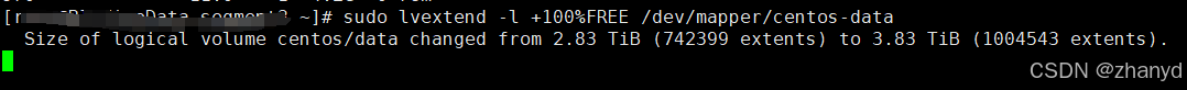 CentOS7 GPT格式磁盘扩容，亲测有效~ - 知乎