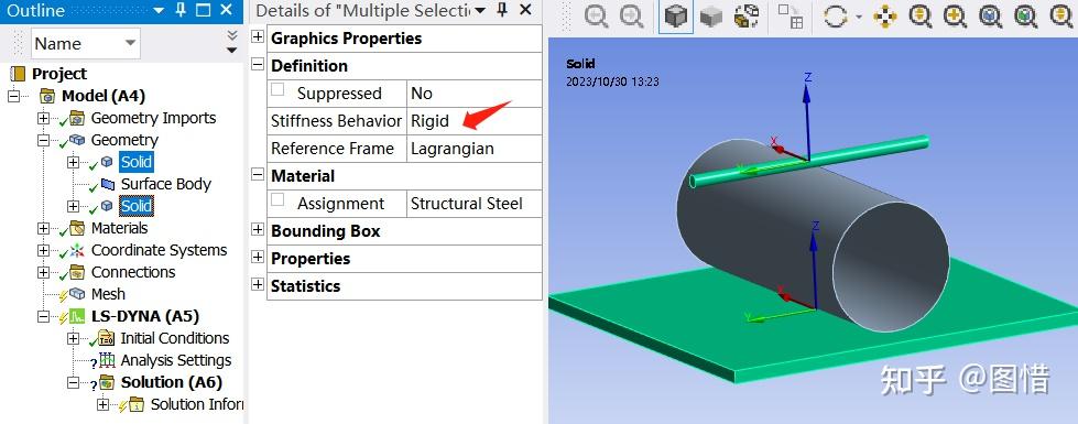 ANSYS Workbench LS-DYNA成长之旅2——快速入门，刚体简化一招成 - 知乎