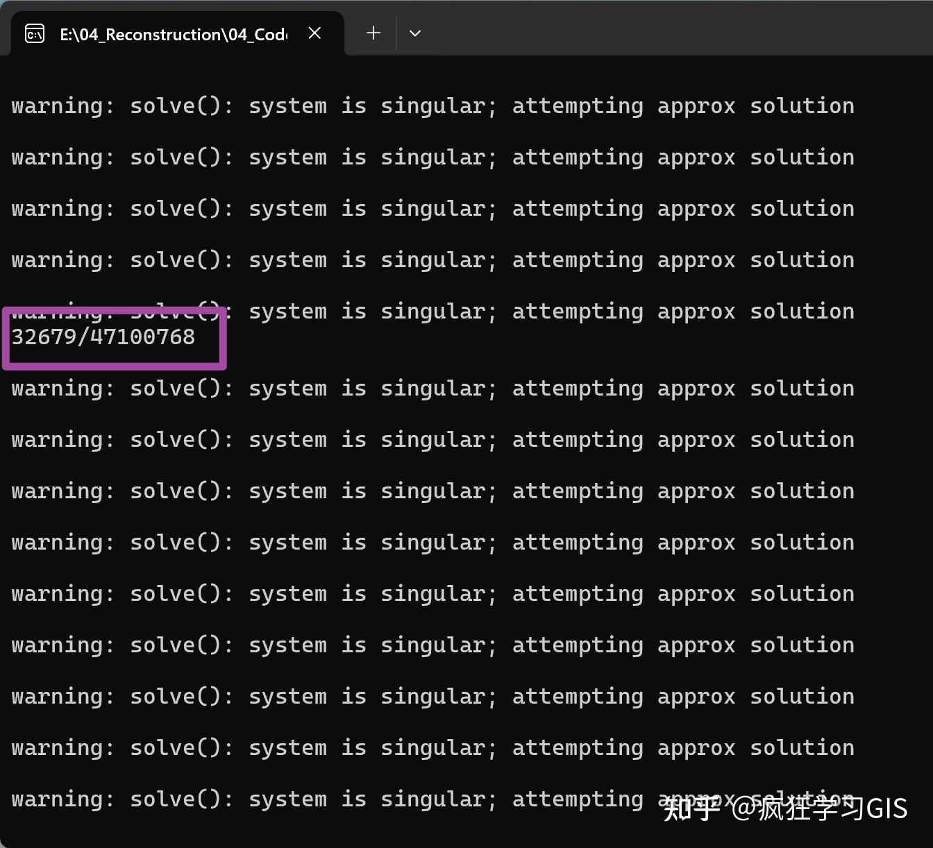Armadillo报错system is singular; attempting approx solution的处理 - 知乎