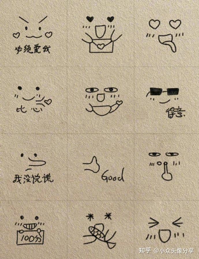一些适合画在笔记上的简笔画🤓🤓 - 知乎