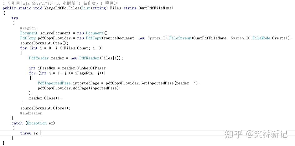 C# ItextSharp操作之PDF合并 - 知乎