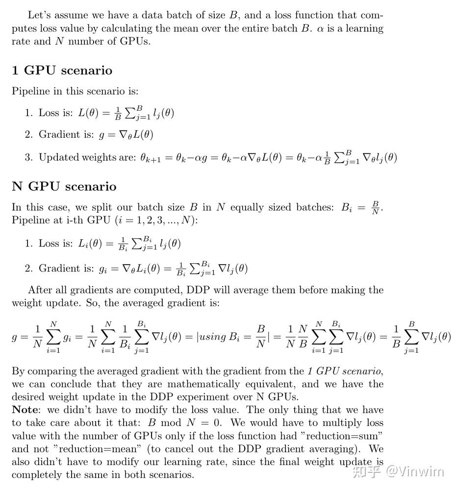 在多卡(multi-GPU)DDP中设置batch size和learning rate - 知乎