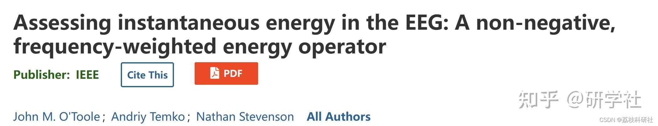【能量算子】评估 EEG 中的瞬时能量：非负、频率加权能量算子（Python&Matlab代码实现） - 知乎