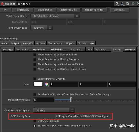 Redshift3.0.48 在Houdini的ACES工作流 - 知乎