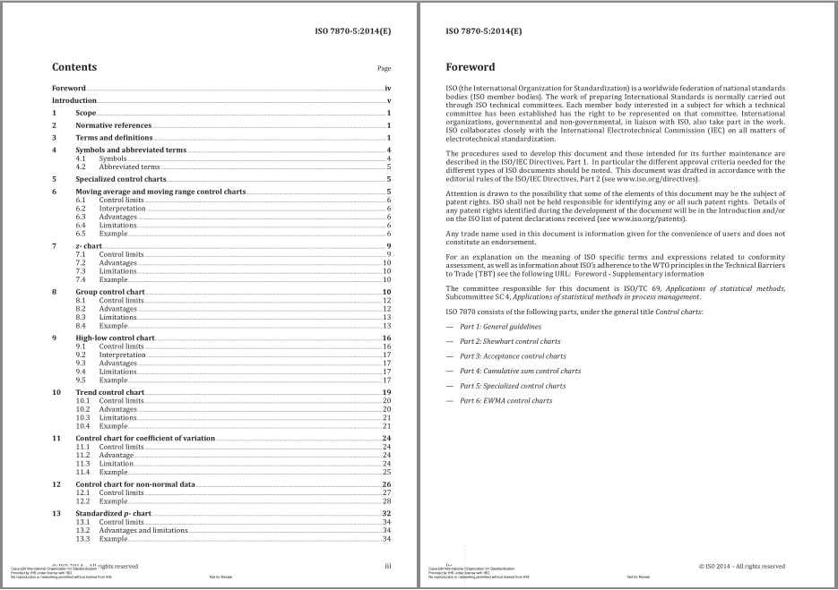 ISO 7870-5-2014（原版PDF）+Chinese（ISO中文版翻译）中文名称：控制图--第5部分：专用控制图 - 知乎