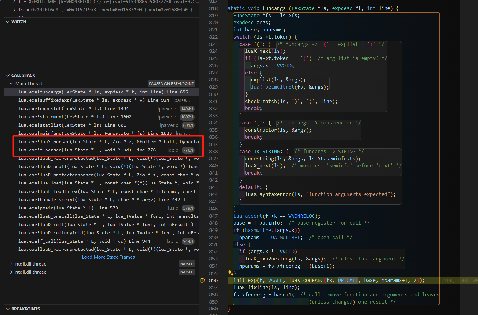 通过调试来阅读Lua源码（一） - 知乎