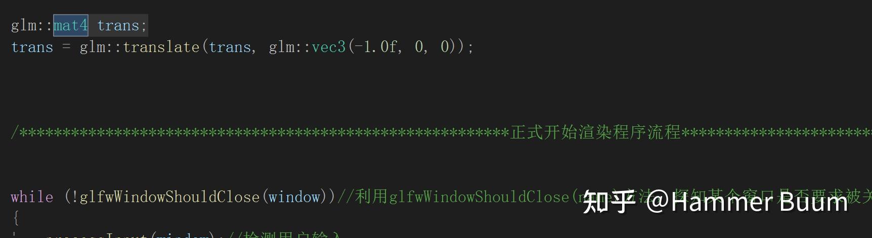 16>>opengl,导入GLM库，（该库只有头文件），使物体发生变换 - 知乎