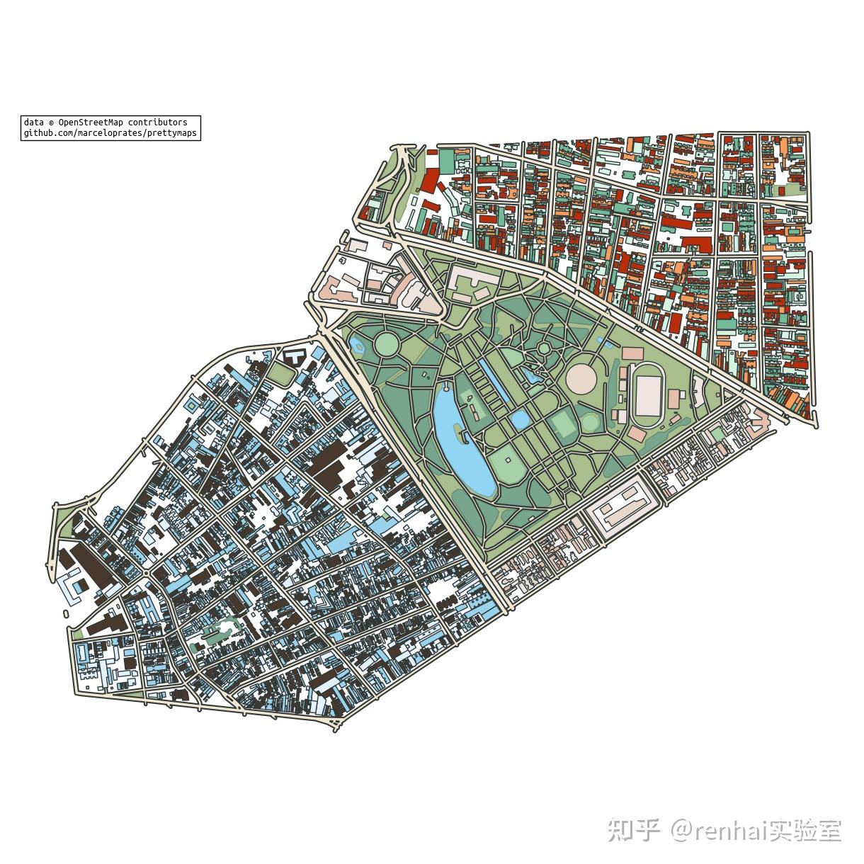 Prettymaps&streamlit：秒出好看的地图海报 - 知乎