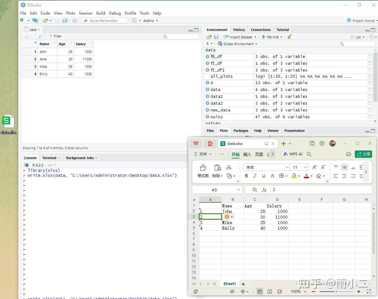 R导出EXCEL格式的文件？4招解决~ - 知乎