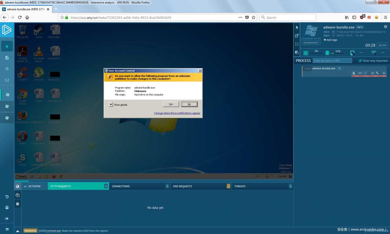 Any.Run：交互式恶意软件分析工具 - 知乎