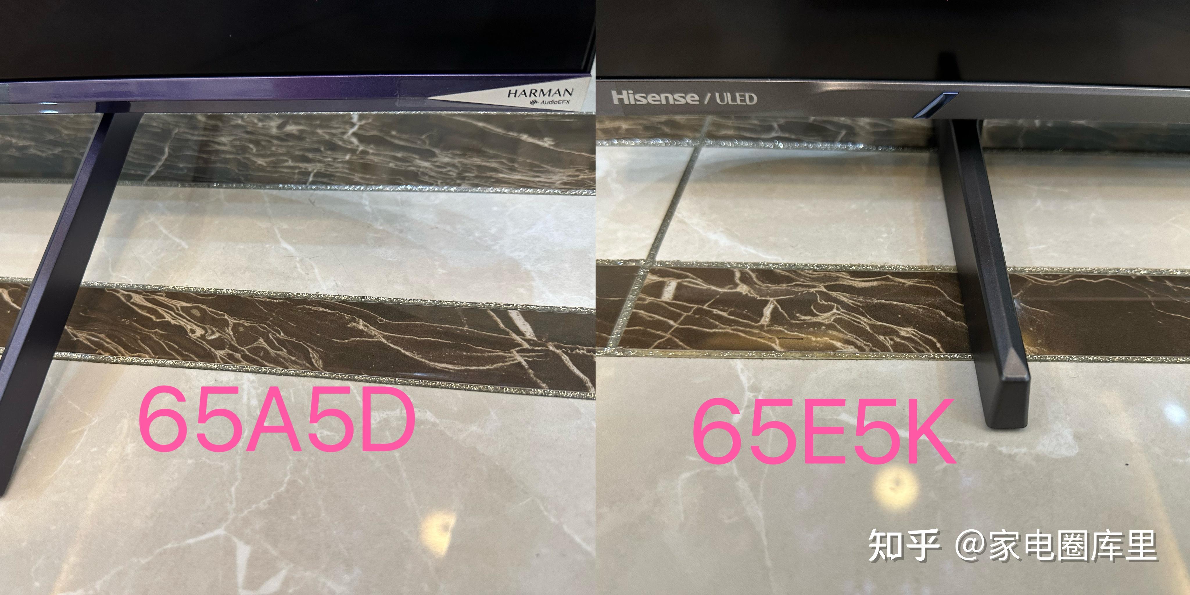 2023年度爆款电视横向对比测评——海信65E5K VS创维65A5D