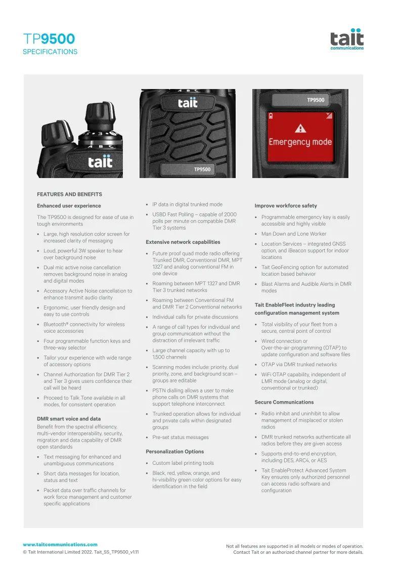海外优品 | 支持DMR集群，做最坚固的无线电台TP9500（附官方彩页） - 知乎