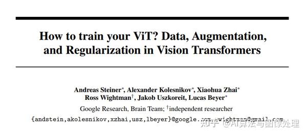 谷歌 Vision Transformers 新作：How to train your ViT? - 知乎