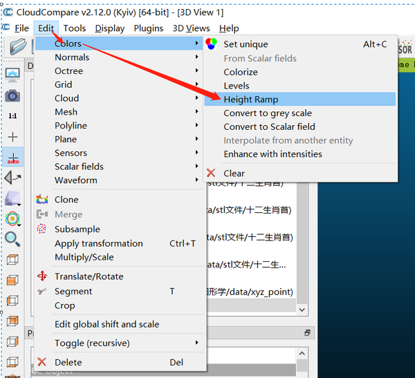 CloudCompare-2 颜色 - 知乎