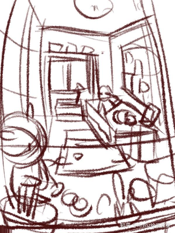 Krenz绘画教室【优秀作业心得】基础透视与结构-0098 - 知乎